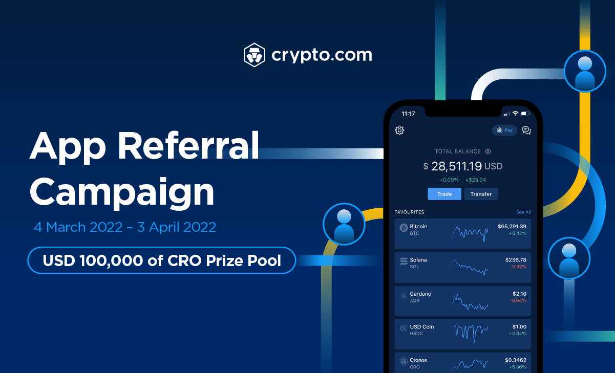 Stand to Win Up to USD 500 With the Crypto.com App Referral Campaign