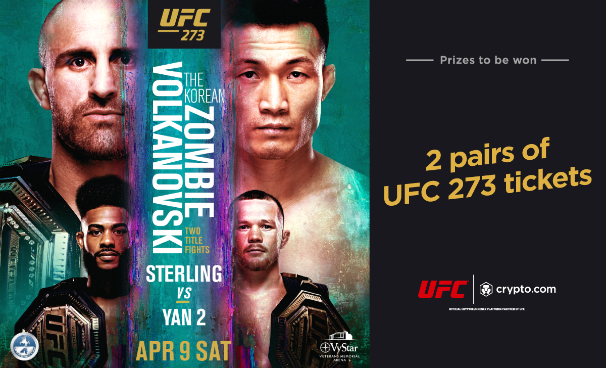 Win UFC 273 Tickets by Trading CRO on the Crypto.com App