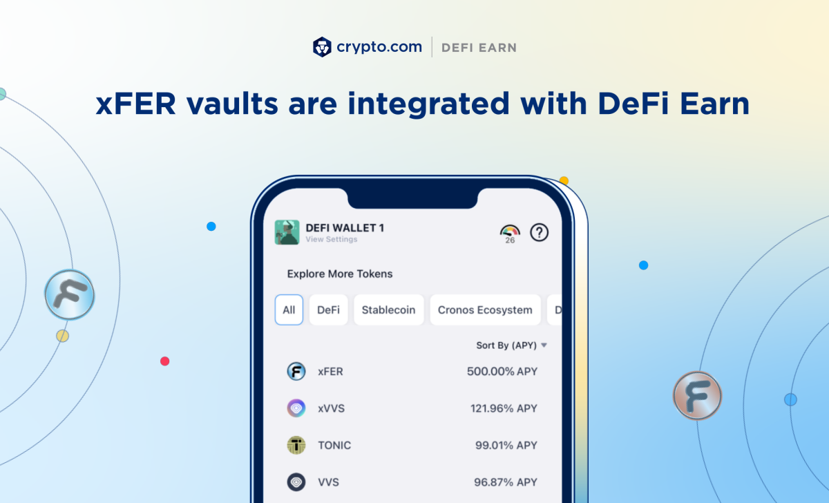 xFER Vault Now Integrated With The Crypto.com DeFi Earn